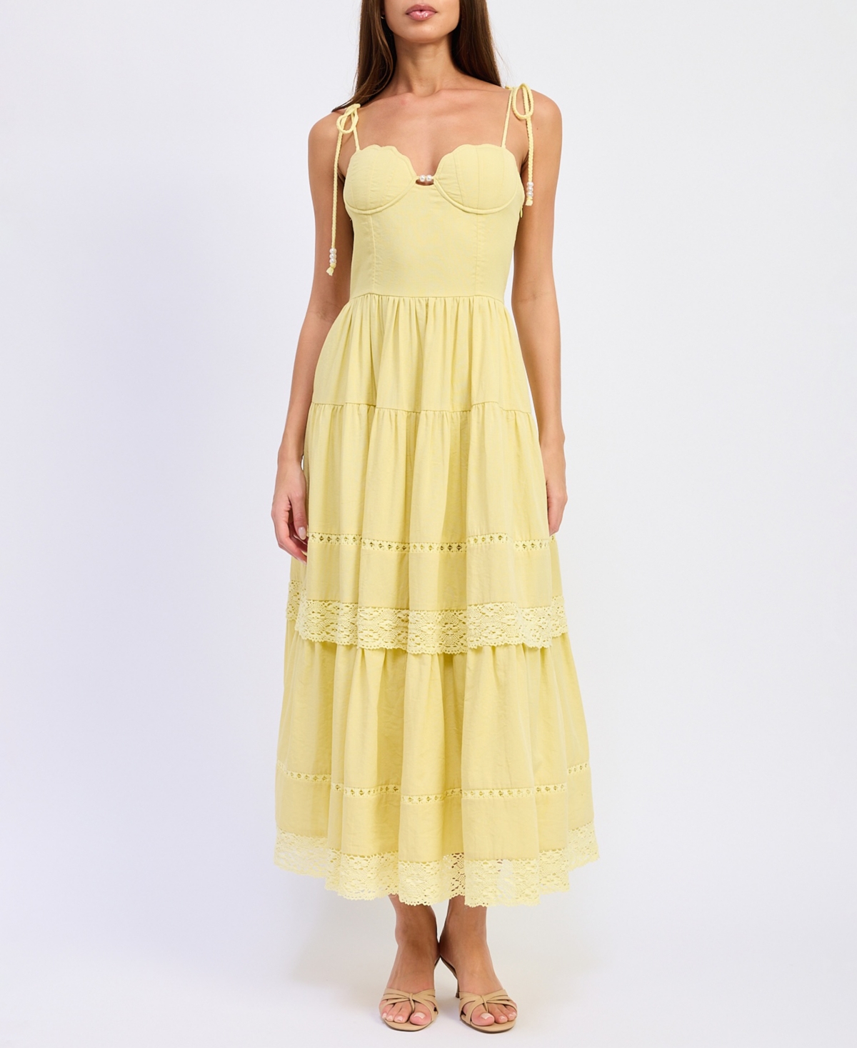 Click here for En Saison Womens Sleeveless Bustier Sweetheart Nec... prices