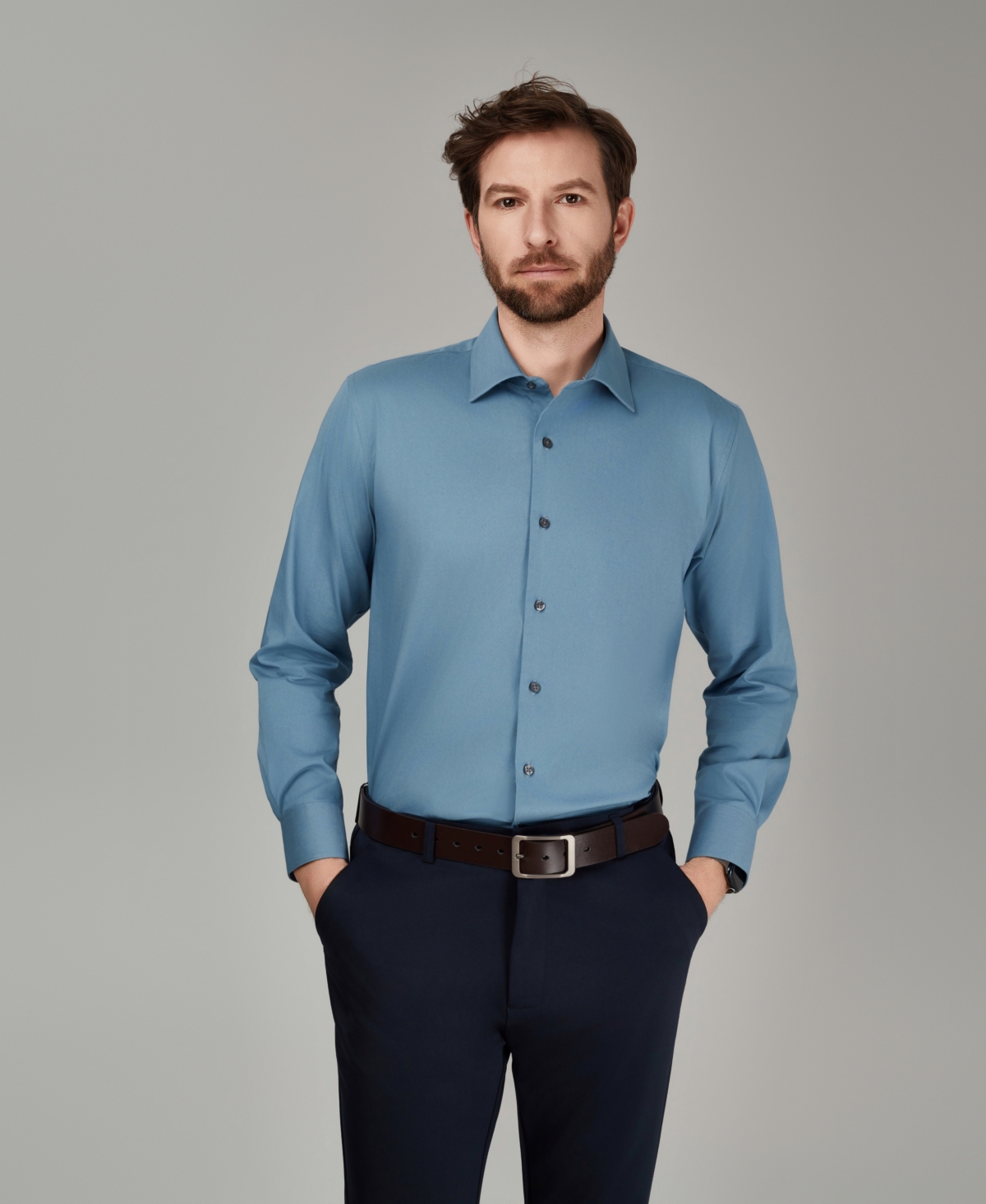 Click here for Alfani Mens Regular Fit Solid Dress Shirt  Macys E... prices