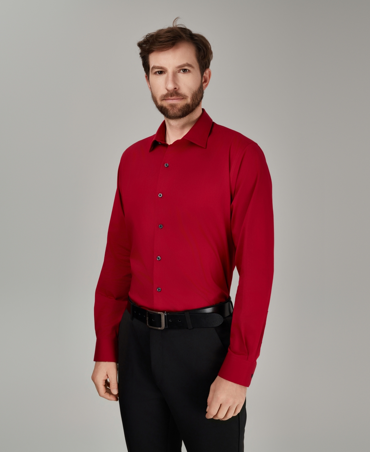 Click here for Alfani Mens Regular Fit Solid Dress Shirt  Macys E... prices