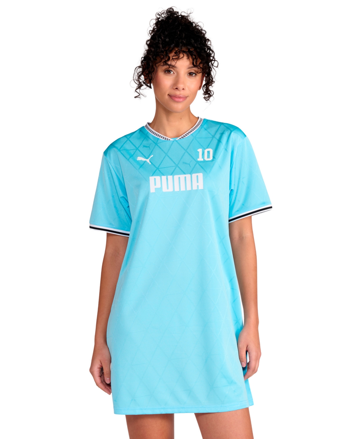 Click here for Puma Womens V-Neck Relaxed Jersey Dress - Vibrant... prices