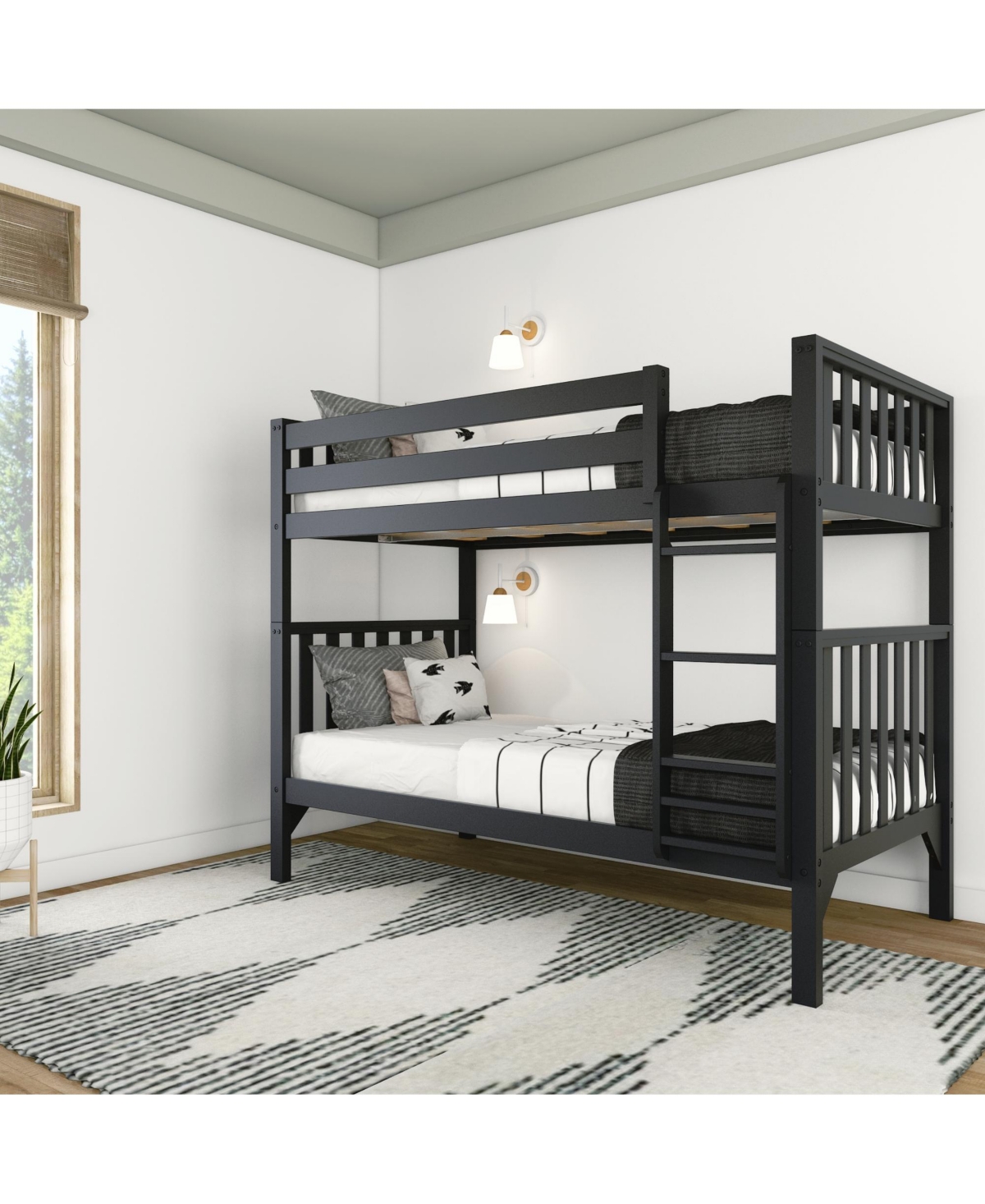 Click here for Max & Lily Bunk Bed  Scandinavian Solid Wood Twin... prices