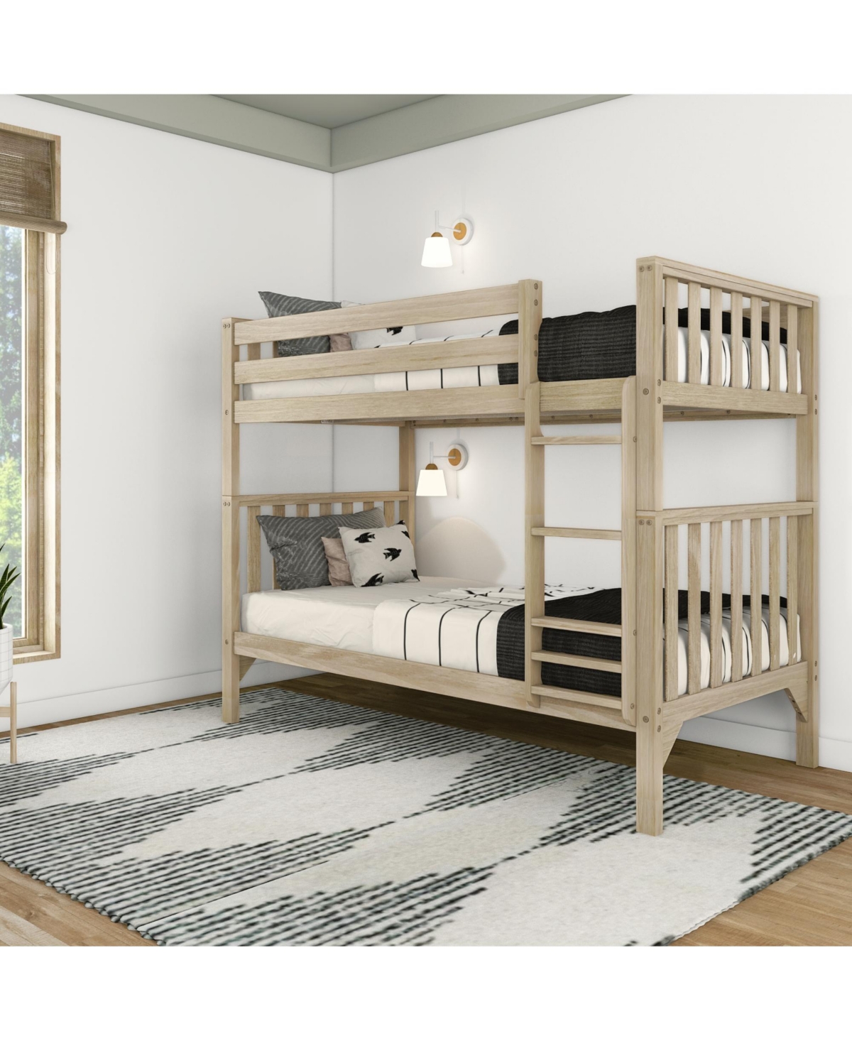 Click here for Max & Lily Bunk Bed  Scandinavian Solid Wood Twin... prices