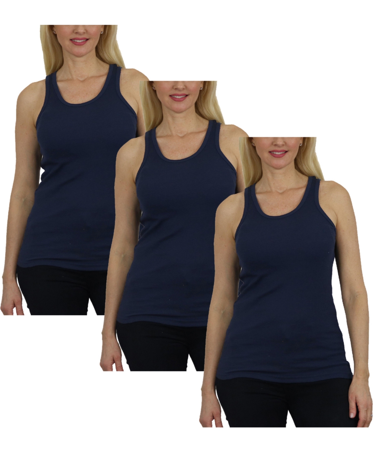 Click here for Galaxy By Harvic Womens Loose Fit Ribbed Tank Top-... prices