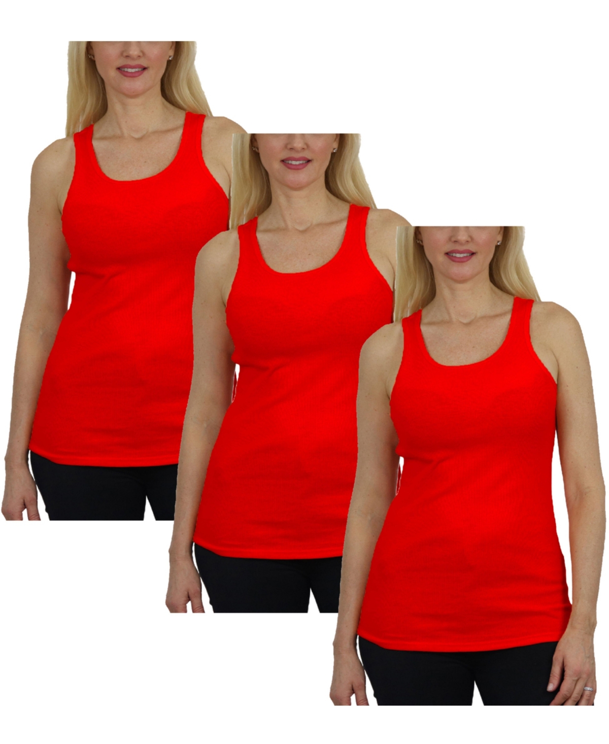 Click here for Galaxy By Harvic Womens Loose Fit Ribbed Tank Top-... prices