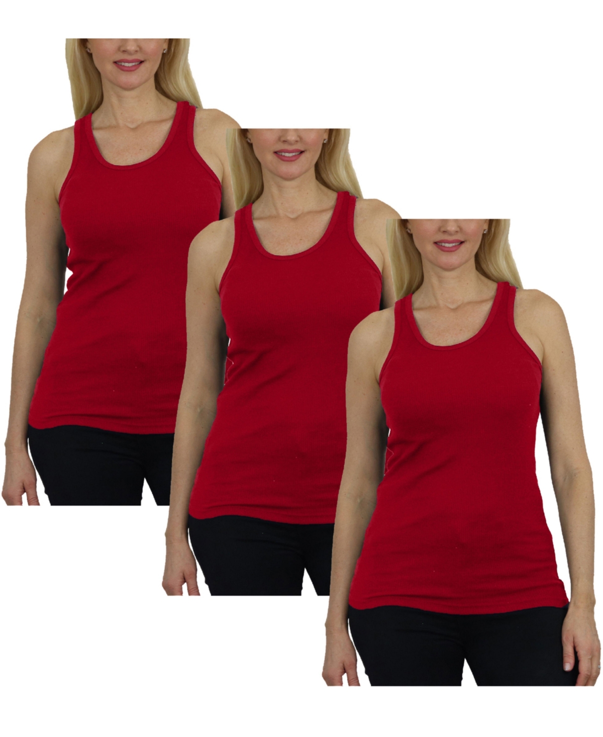 Click here for Galaxy By Harvic Womens Loose Fit Ribbed Tank Top-... prices