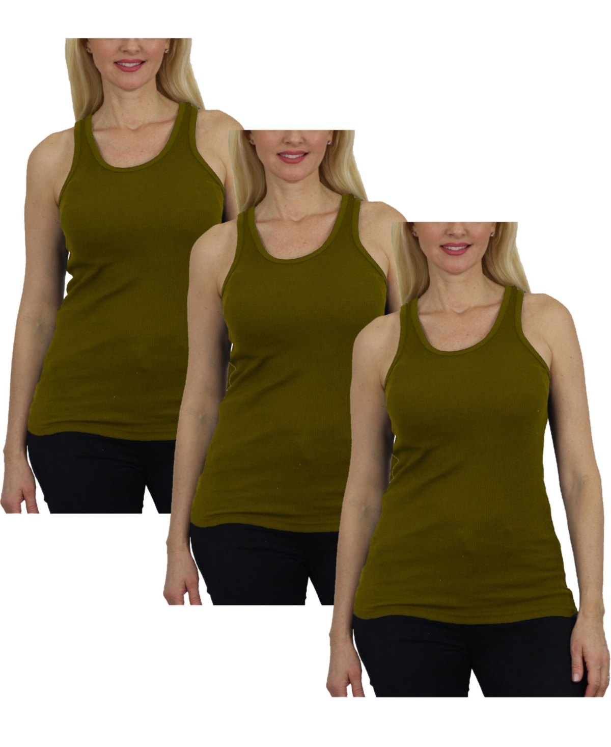 Click here for Galaxy By Harvic Womens Loose Fit Ribbed Tank Top-... prices