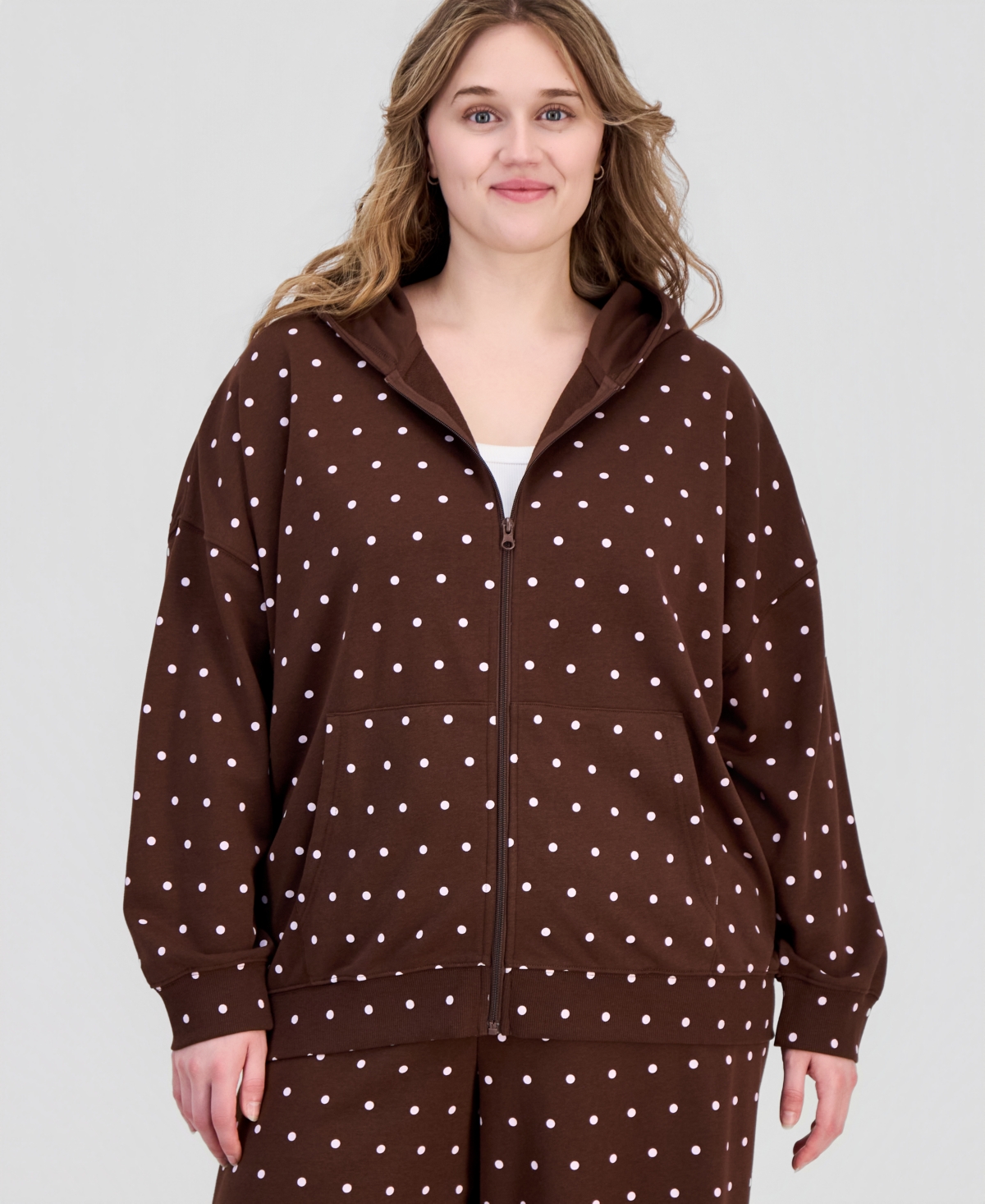 Click here for Rebel Veil Trendy Plus Size Drop-Shoulder Zippered... prices