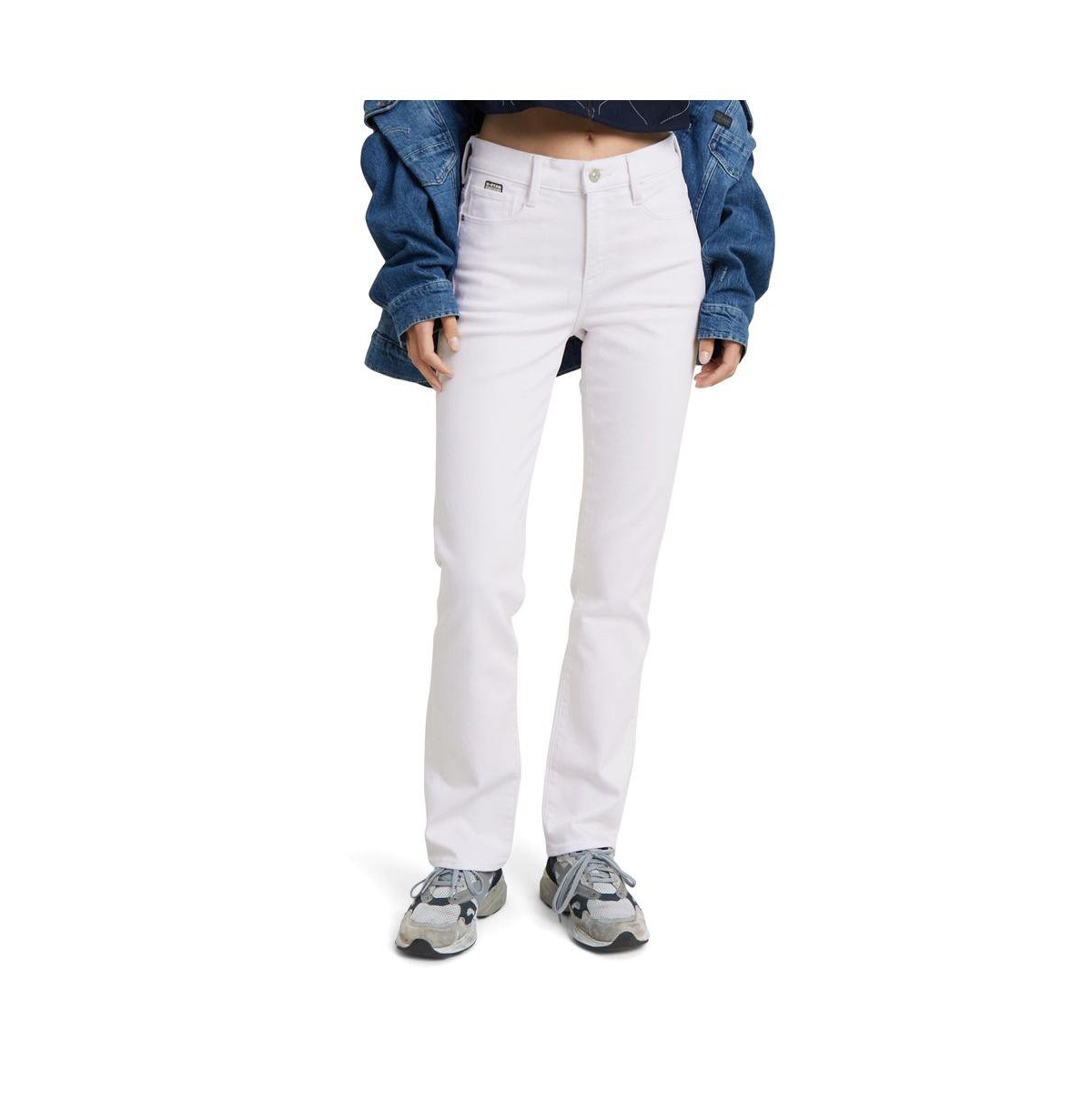 Click here for G-Star Womens Strace Straight Jeans - Paper white... prices