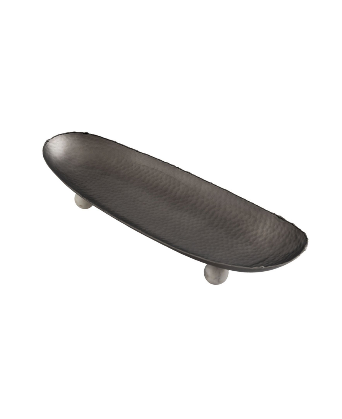 Click here for Godinger Temari Hammered Gunmetal Footed 5.62 Oval... prices