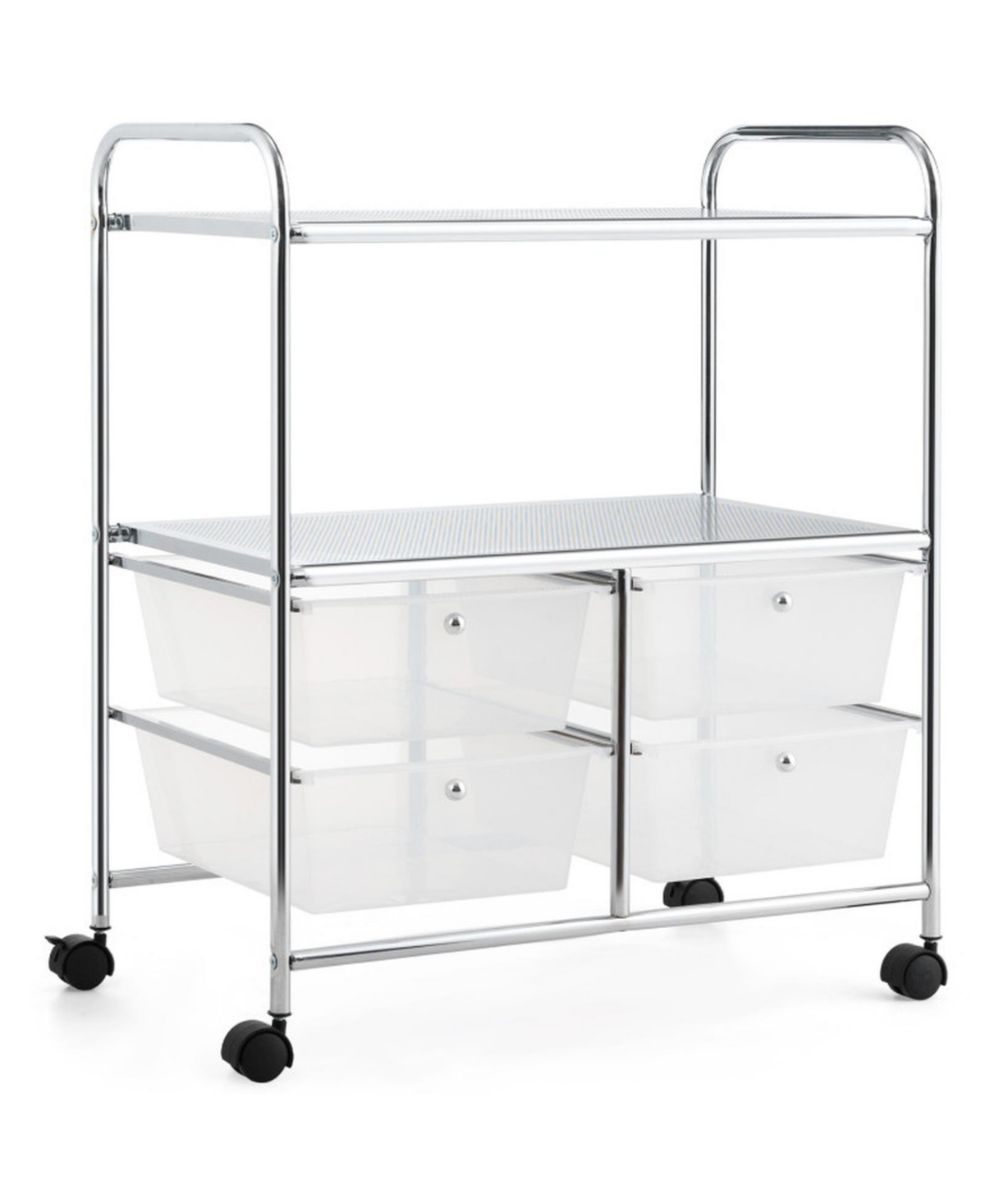 Click here for Gouun 4-Drawer Rolling Storage Cart with 2-Tier Op... prices