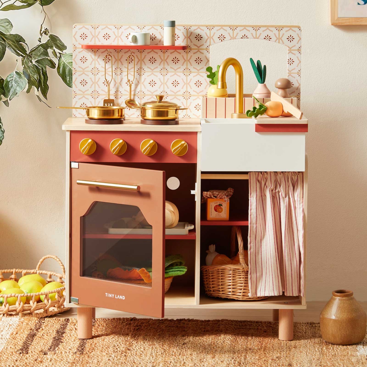 Click here for Tiny Land Mediterranean Play Kitchen - Brown prices