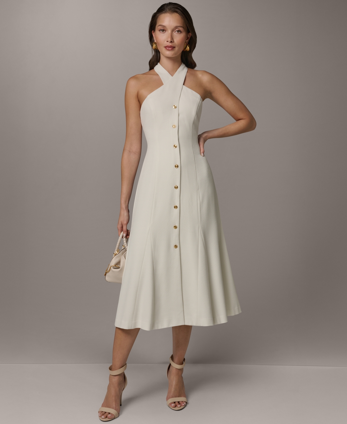 Click here for Donna Karan New York Womens Halter A-Line Sleevele... prices