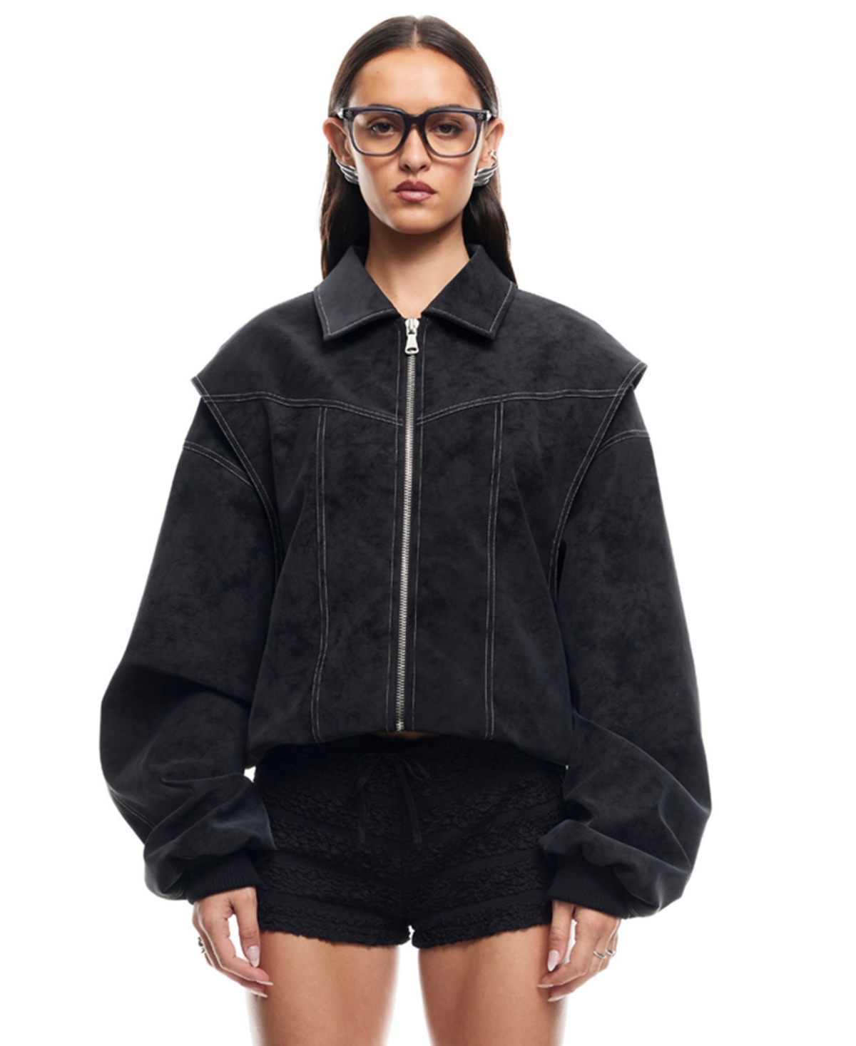 Click here for Lioness Womens Vista Bomber Jacket - Onyx prices