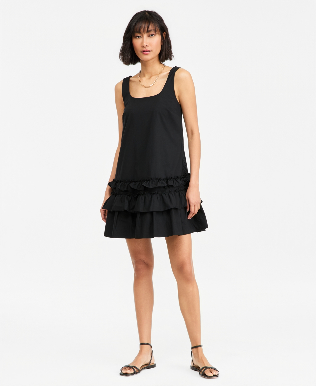 Click here for On 34th Womens Scoop-Neck Sleeveless Tiered-Ruffle... prices