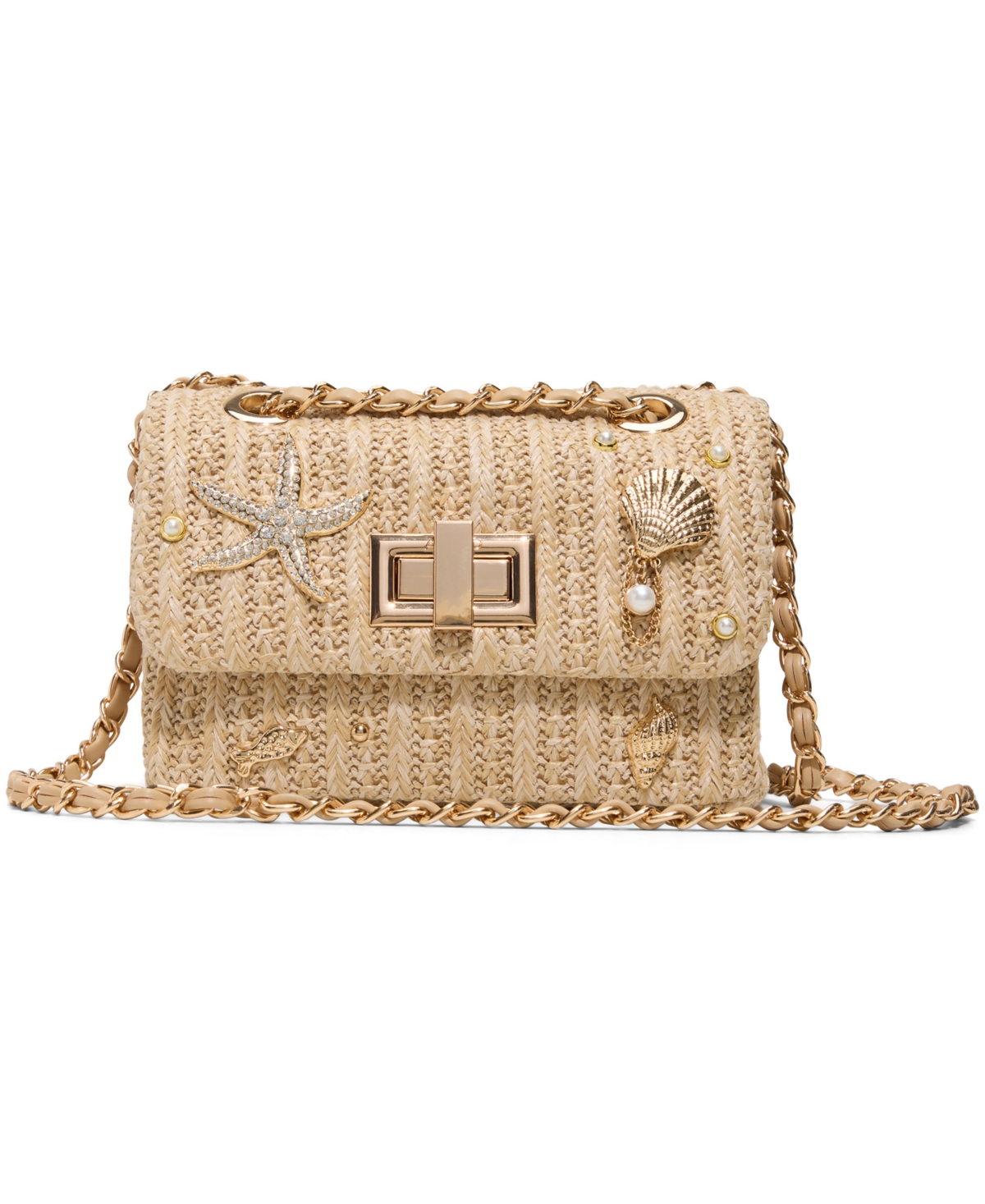 Click here for Aldo Adwiegan Mini Shoulder Handbag - Quilted Natu... prices