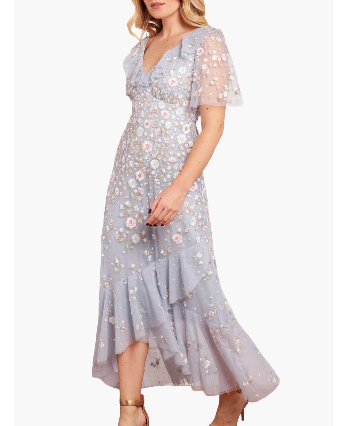 Click here for Needle & Thread Womens Ethereal Blooms Frill Ankle... prices