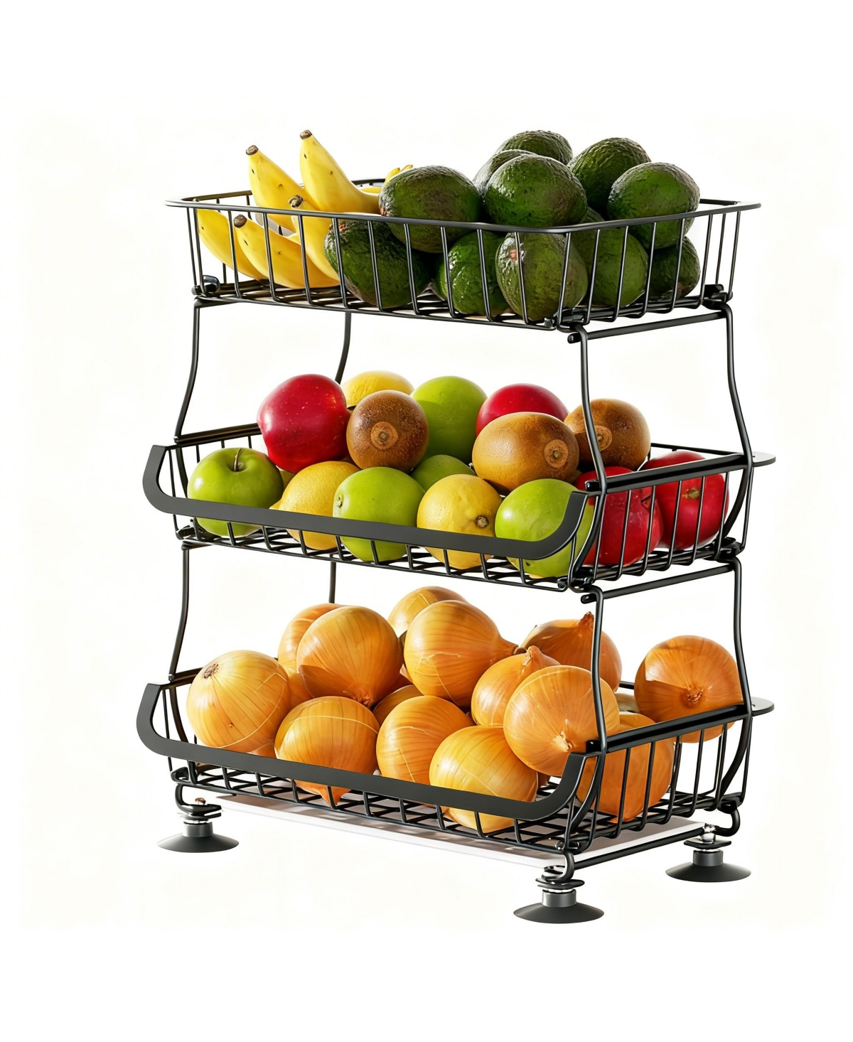 Click here for Yigii 3-Tier Rolling Pantry Cart with Lockable Whe... prices