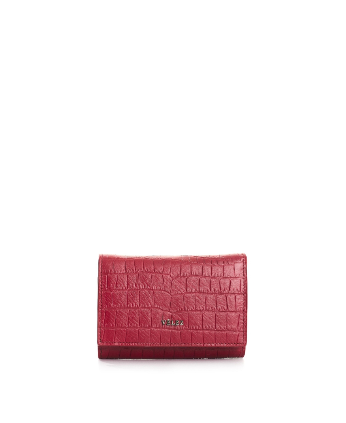Click here for Velez Embossed Leather Wallet - Red prices
