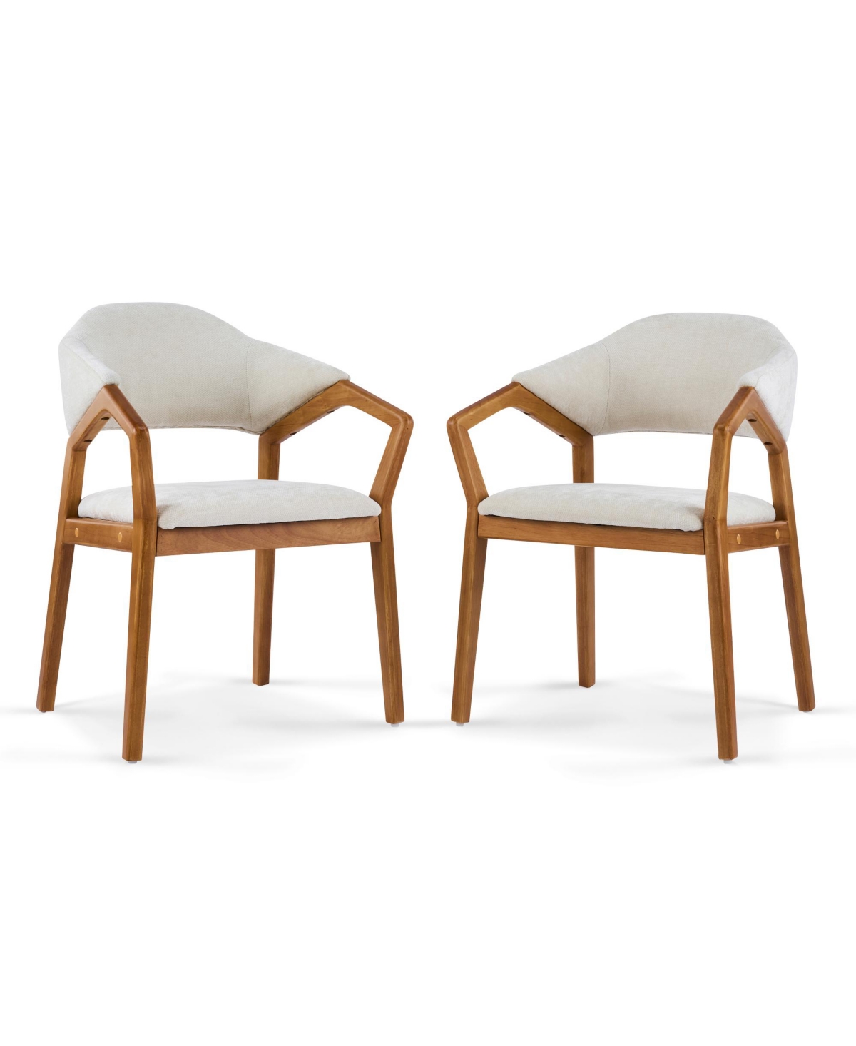 Click here for Rainsken Dining Chair Set of 2  Chenille Upholster... prices