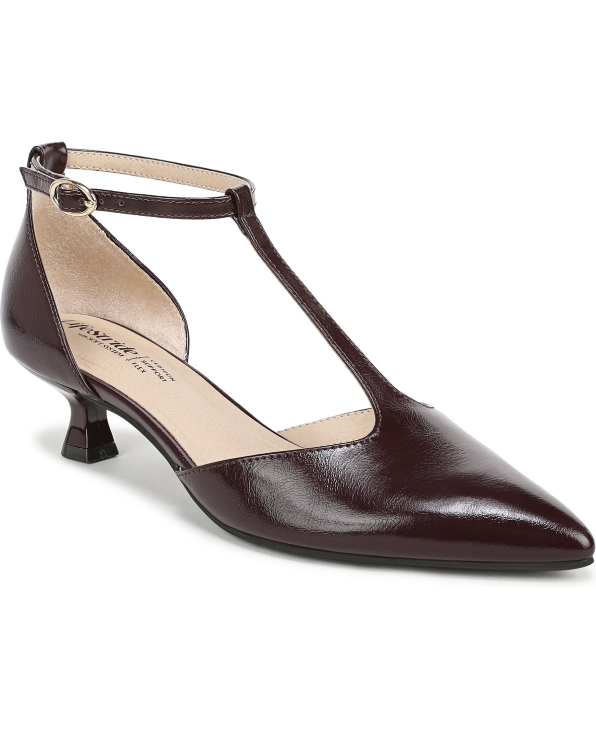Click here for LifeStride Womens Marion Pointed Toe Pumps - Choco... prices