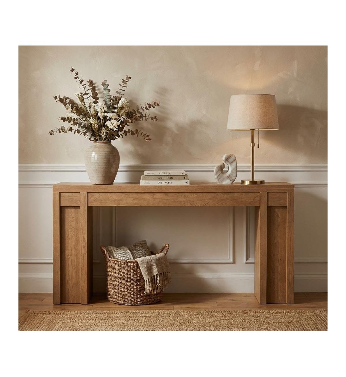 Click here for gaomon 70 Long Rustic Farmhouse Console Table  Hal... prices