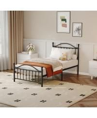 Click here for Homfan Sturdy Metal Platform Bed Frame With Headbo... prices