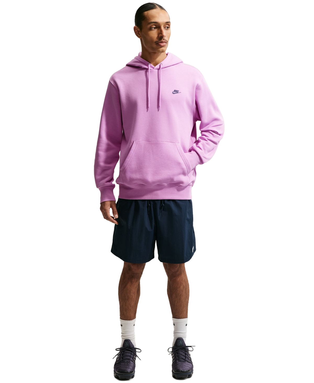 Click here for Nike Club Mens Pullover Fleece Logo Hoodie - Light... prices