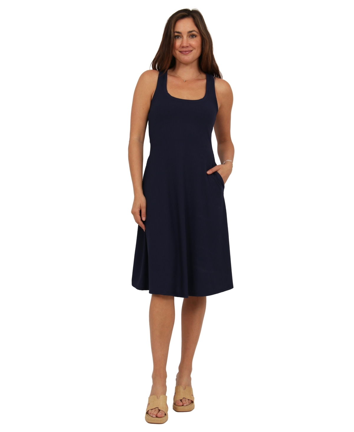 Click here for 24seven Comfort Apparel Womens Ribbed Knit Sleevel... prices