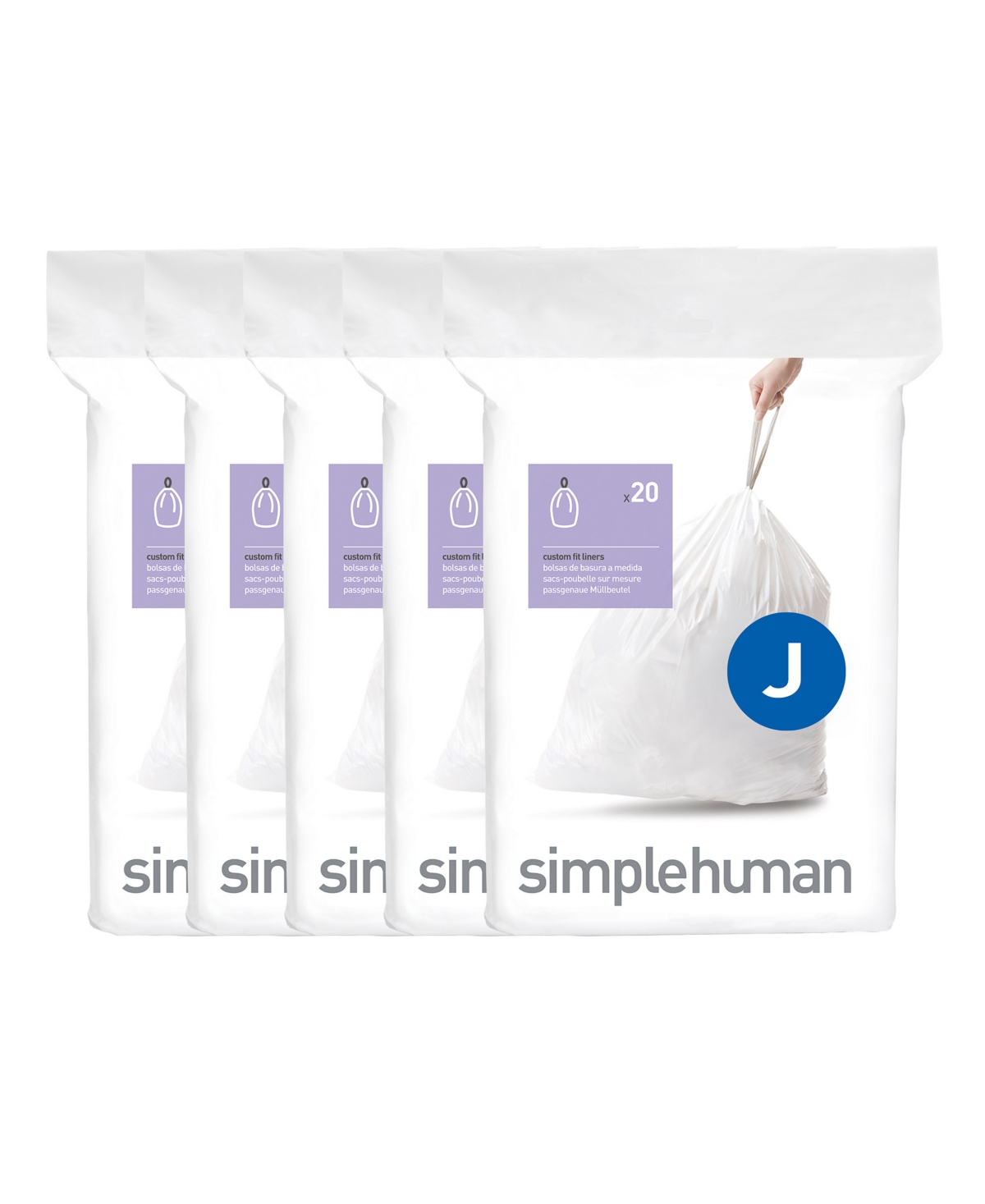 Click here for Simplehuman Code J 100pk Custom Fit Liners with 5... prices