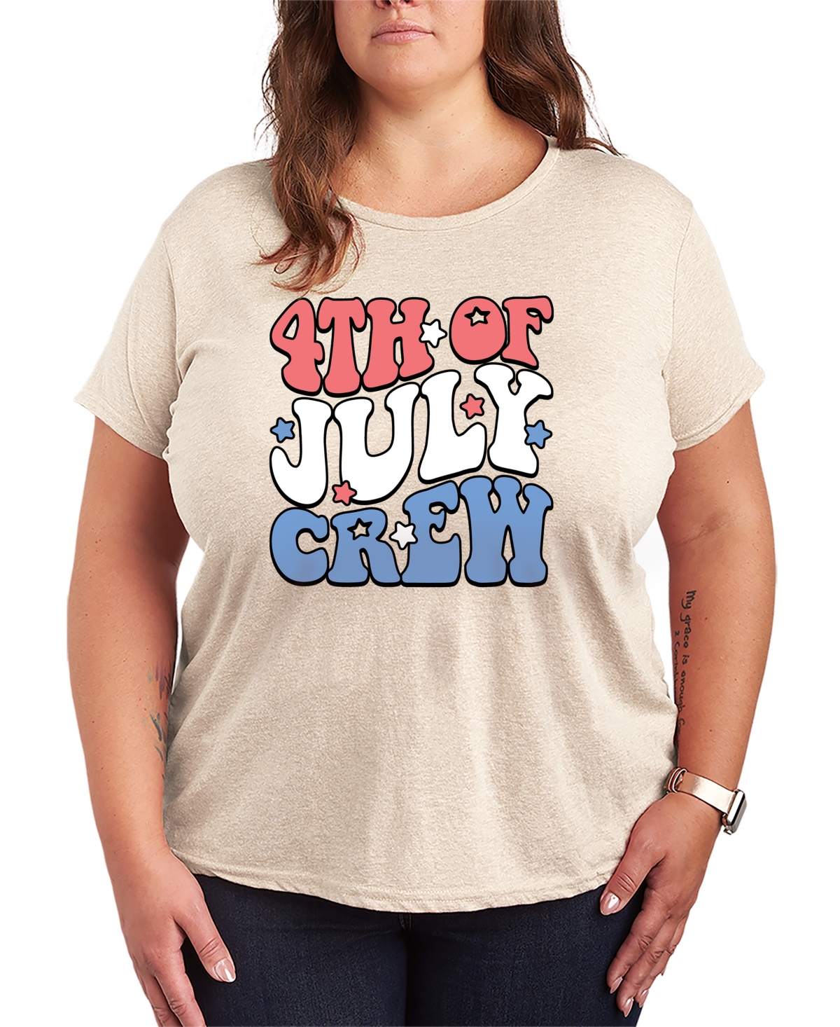 Click here for Hybrid Apparel Plus Size Instant Message Fourth of... prices