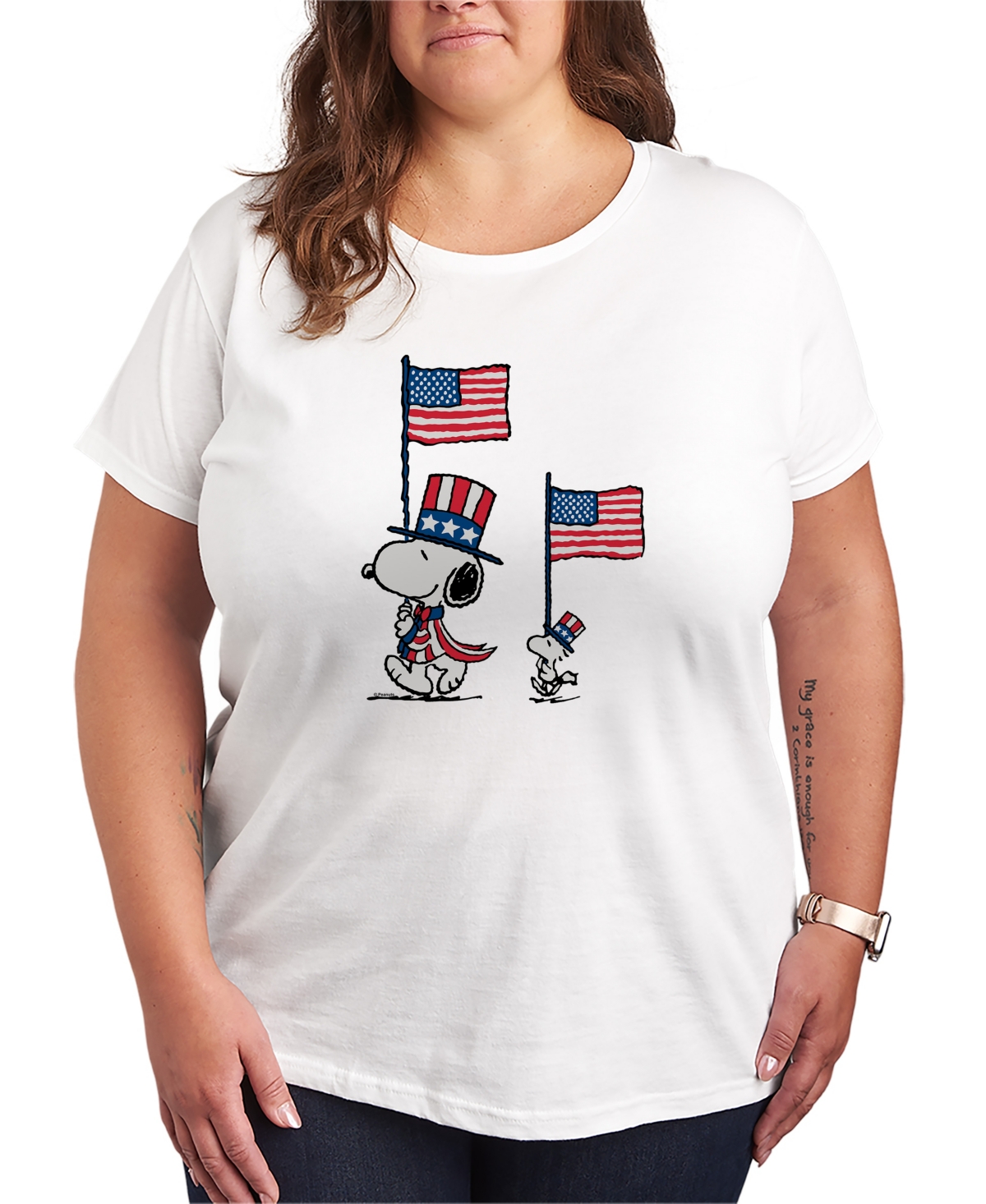 Click here for Hybrid Apparel Plus Size Peanuts Snoopy Woodstock... prices