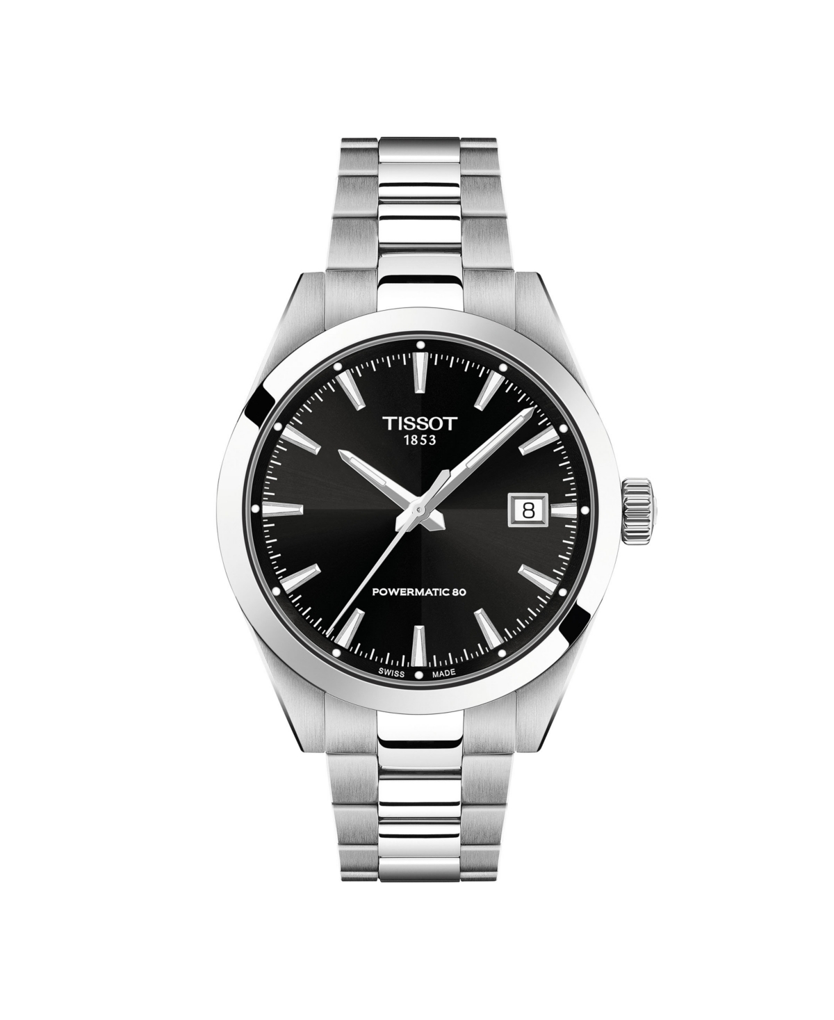 Click here for Tissot Mens Round Silver Stainless Steel Watch 38m... prices