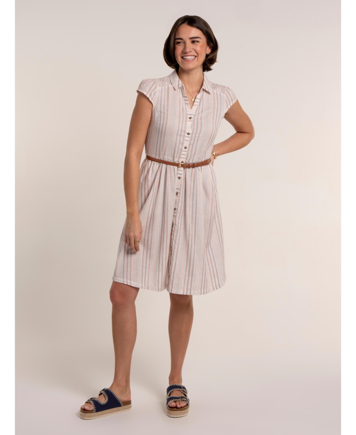 Click here for Brakeburn Womens Areti Dress - Cream prices