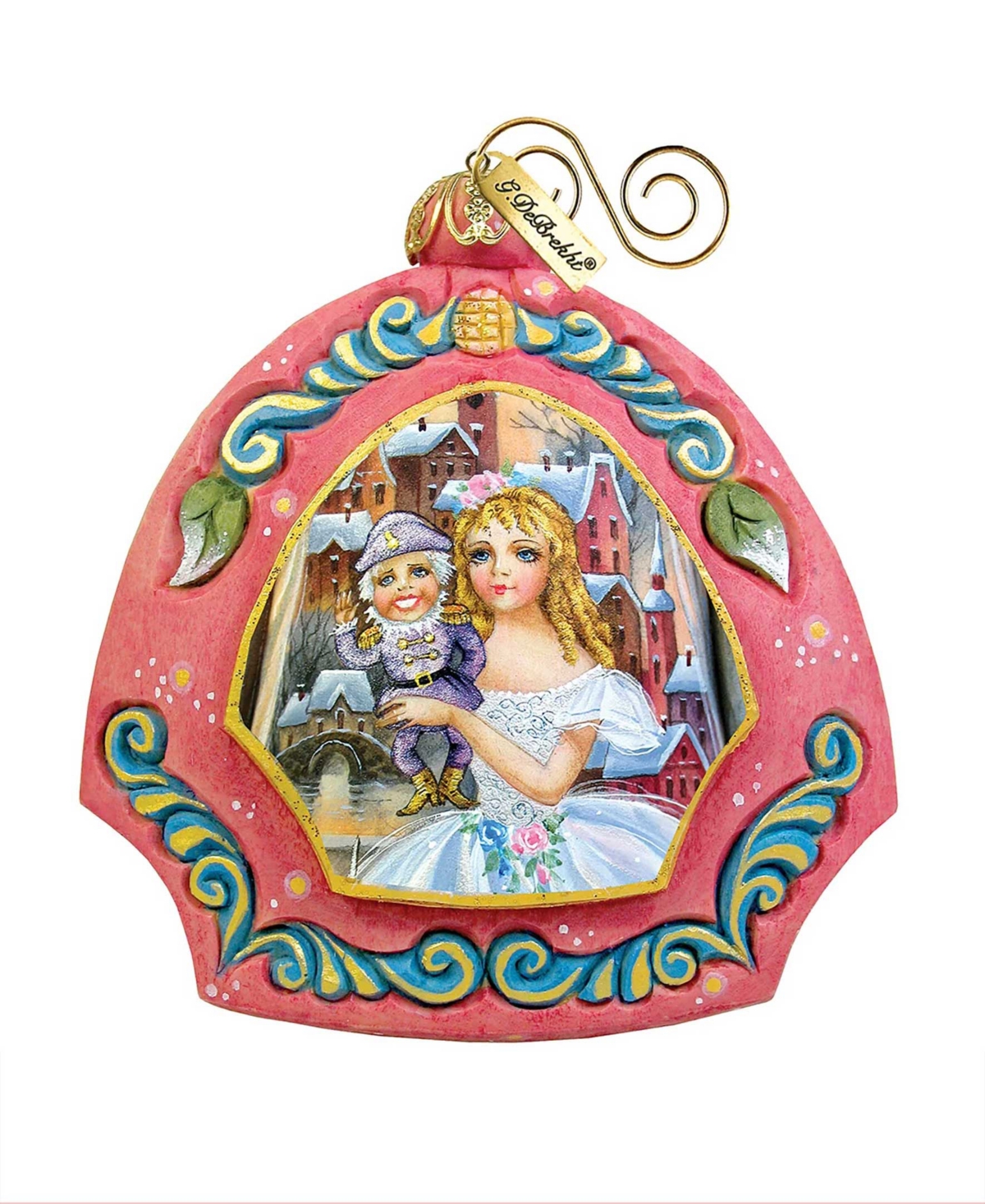 Click here for G.DeBrekht Hand Painted Nutcracker Scenic Ornament... prices