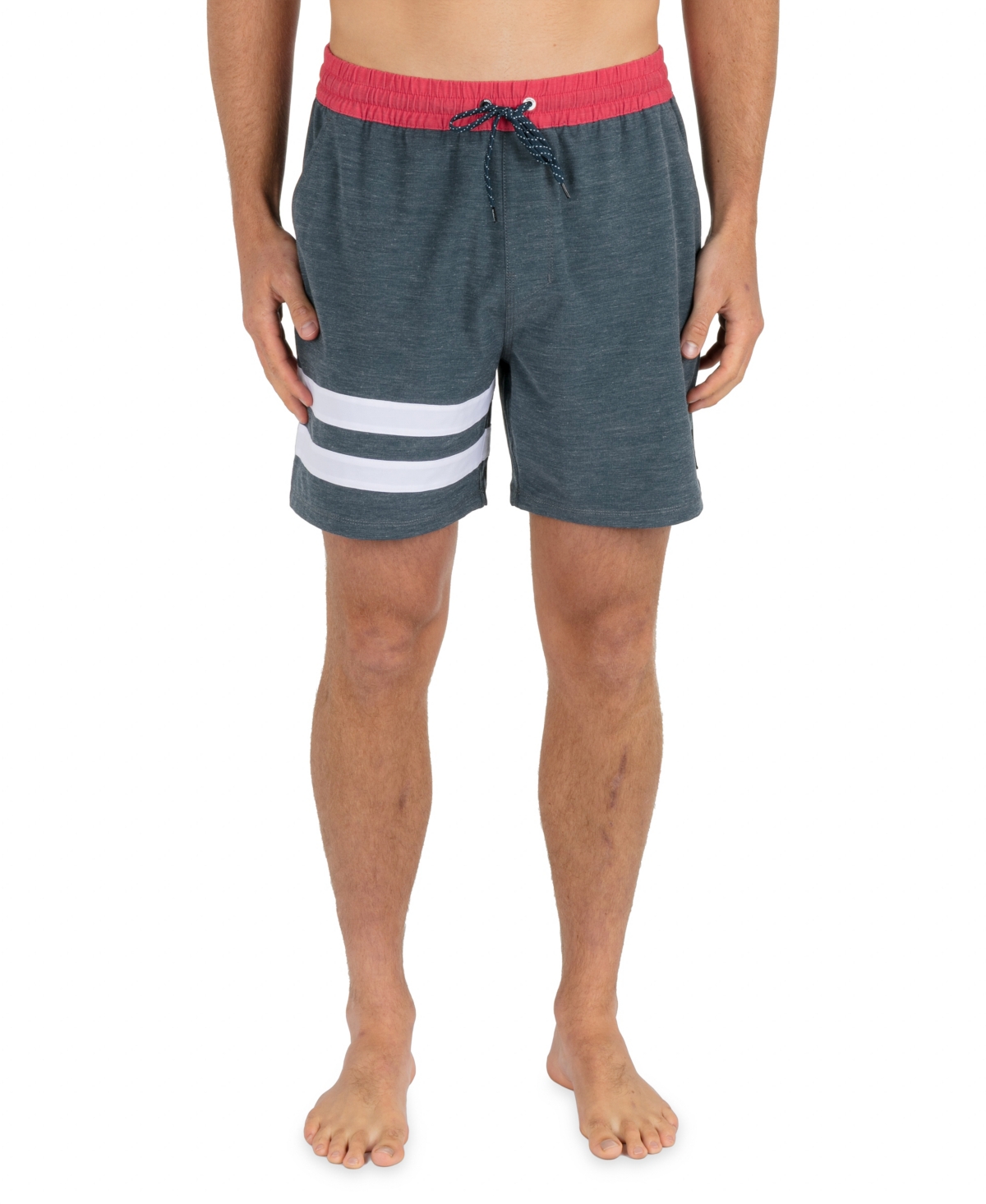 Click here for Hurley Mens Block Party Volley Stripe Swim Shorts... prices