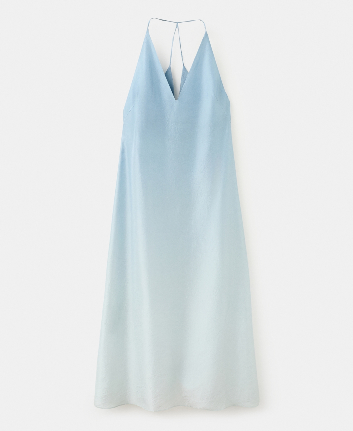 Click here for Mango Womens Ombre Silk Dress - Blue prices