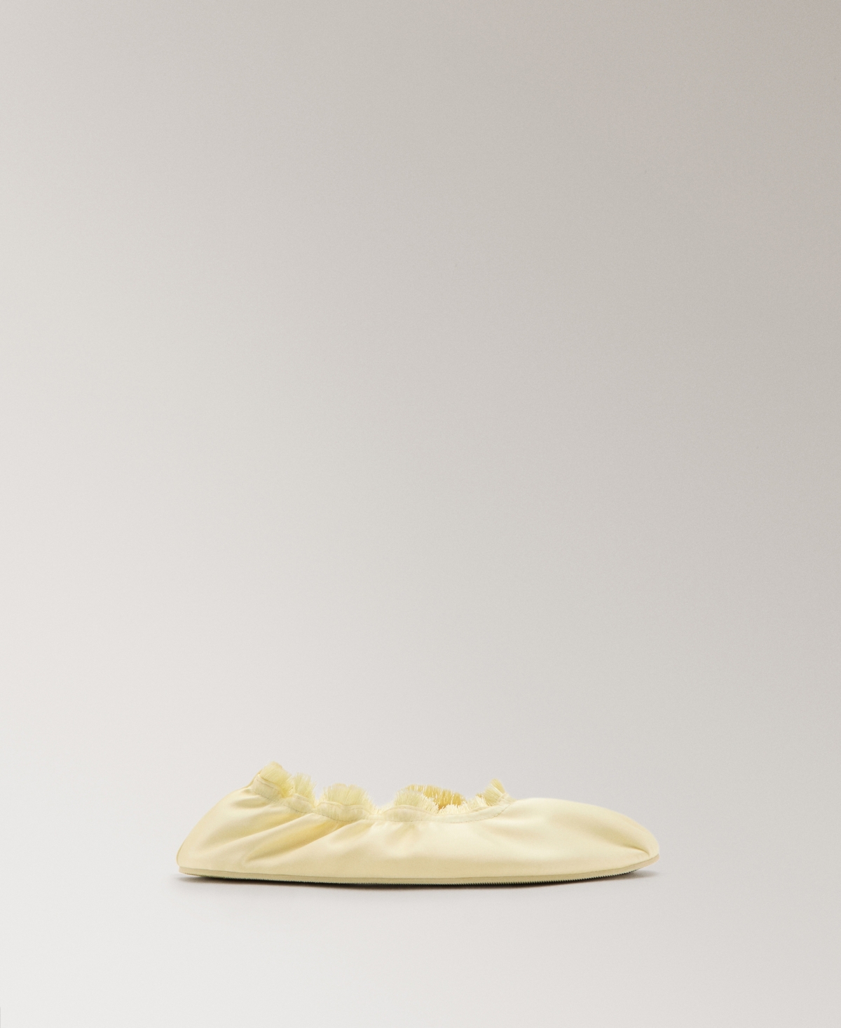 Click here for Mango Womens Elastic Satin Ballet Flats - Pastel Y... prices