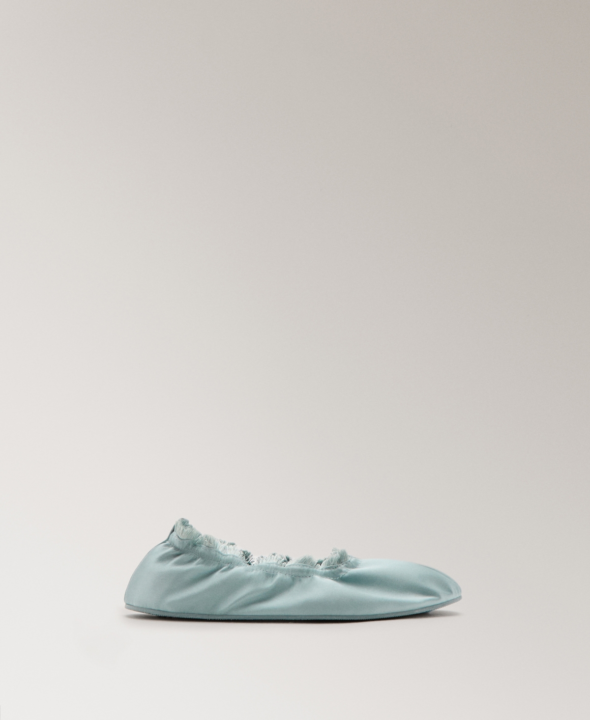 Click here for Mango Womens Elastic Satin Ballet Flats - Blue prices