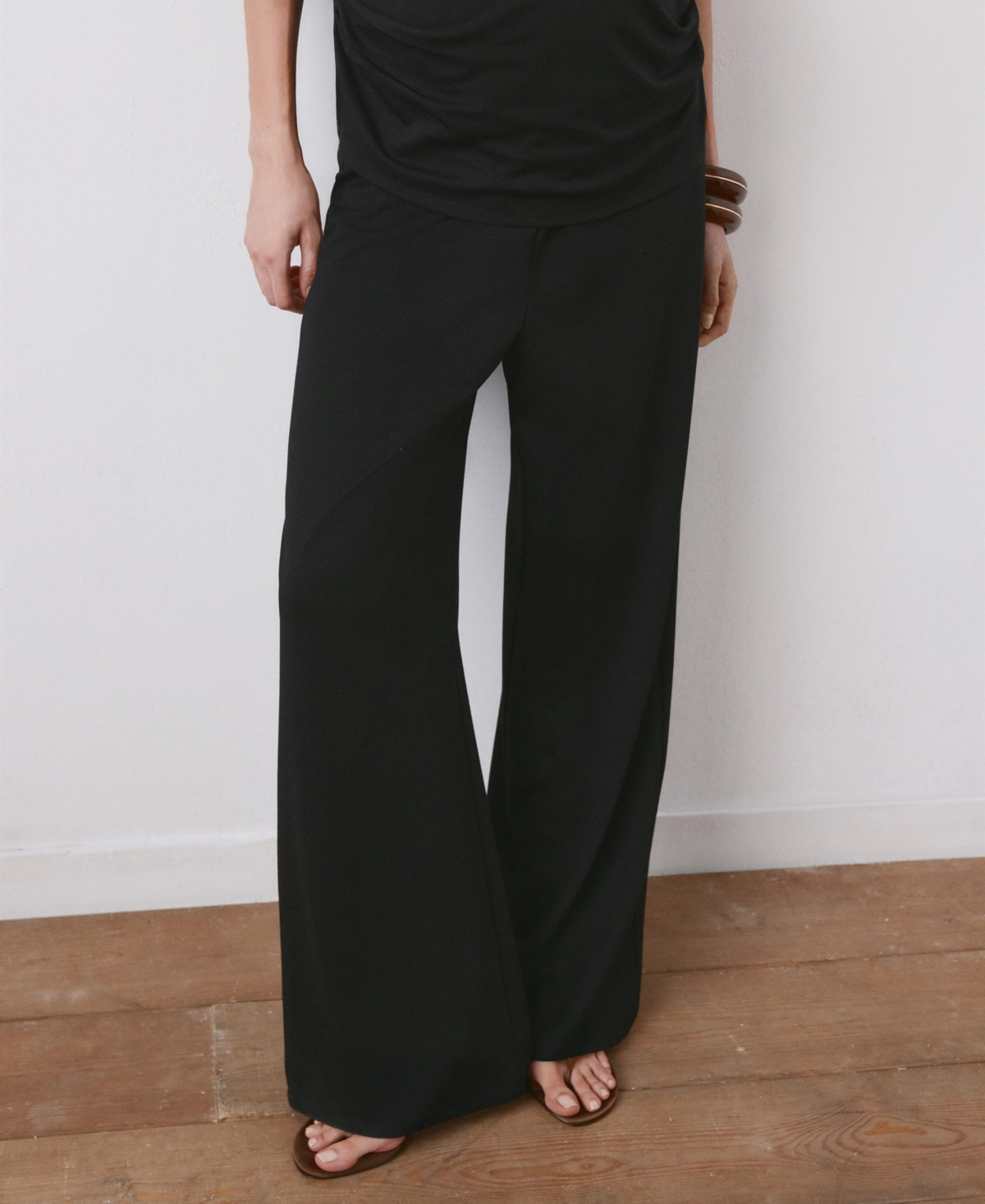 Click here for Mango Womens Straight Maternity Pants - Black prices