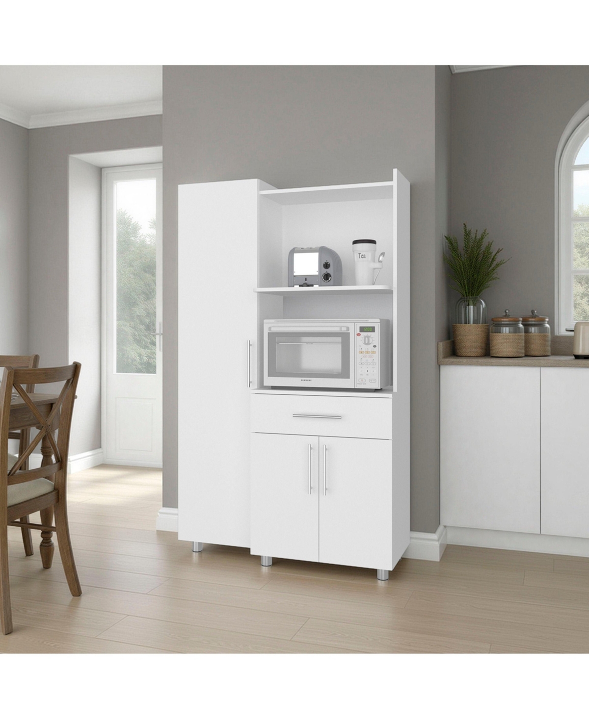 Click here for Fm Furniture Soul Kitchen Storage Cabinet with Mic... prices
