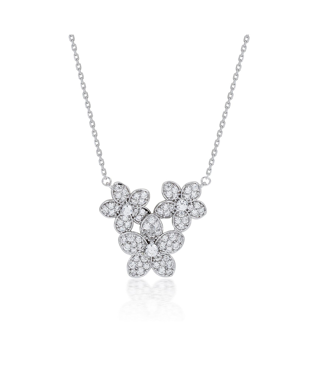 Click here for Suzy Levian New York Sterling Silver Pave Cubic Zi... prices