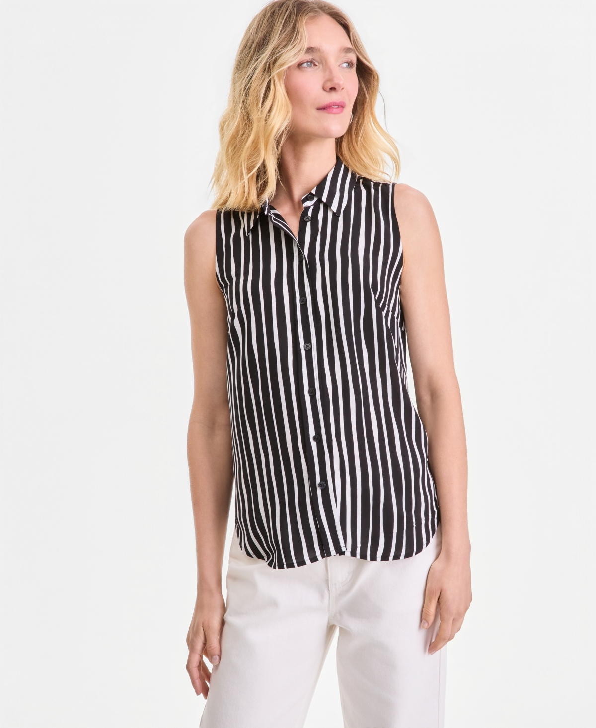 Click here for I.n.c. International Concepts Womens Printed Butto... prices