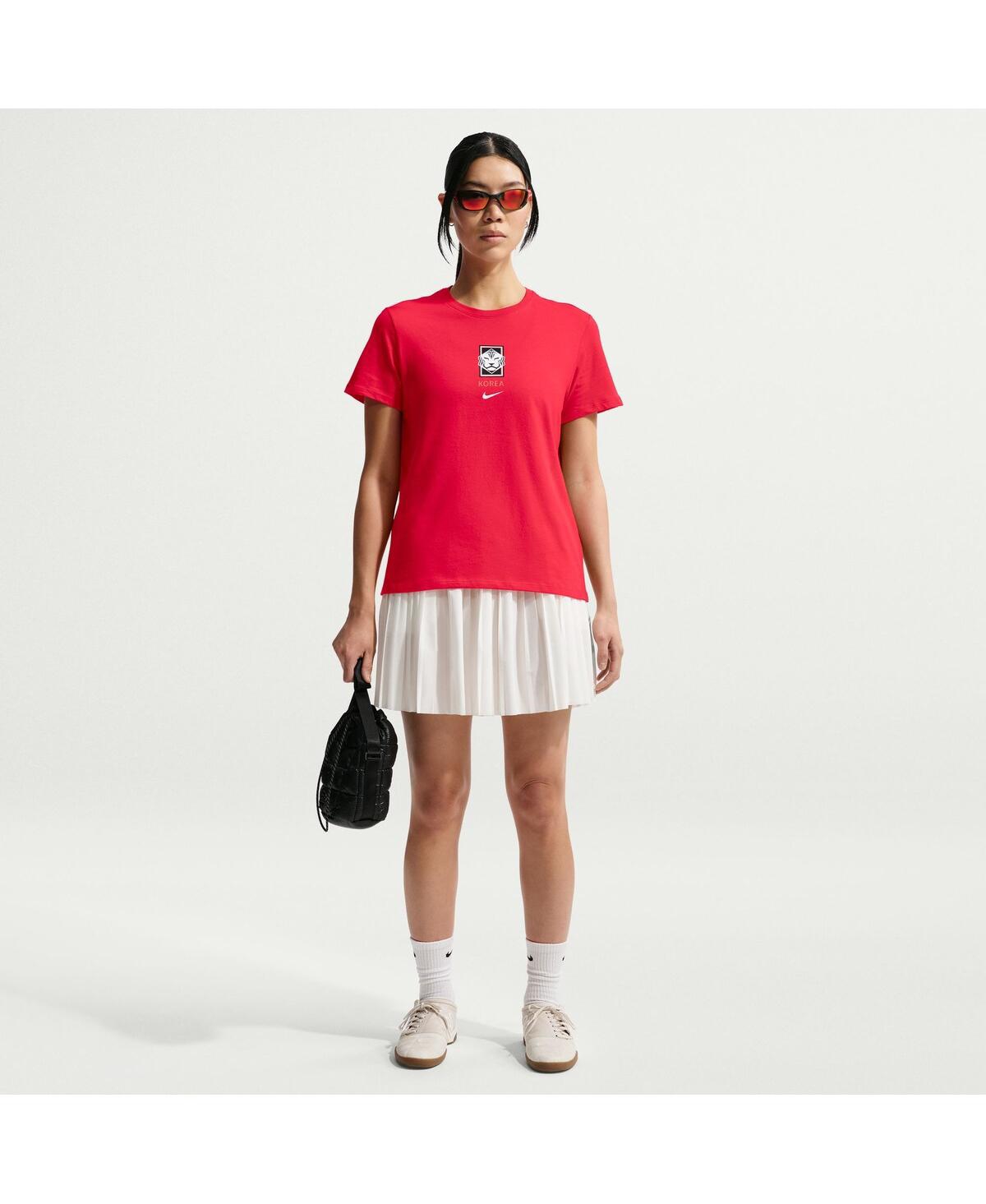 Click here for Nike Womens Red South Korea National Team Crest T-... prices