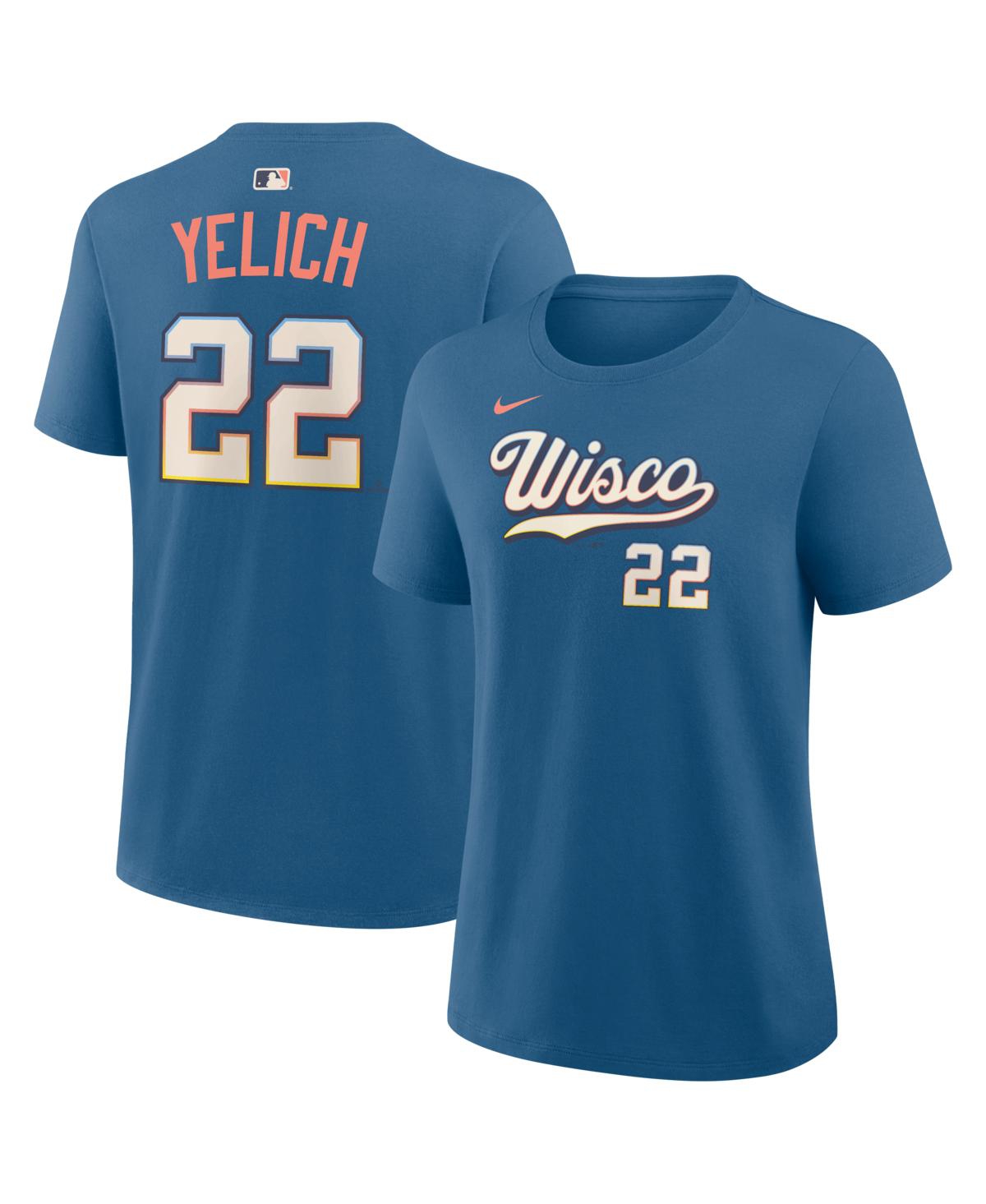 Click here for Nike Womens Christian Yelich Blue Milwaukee Brewer... prices