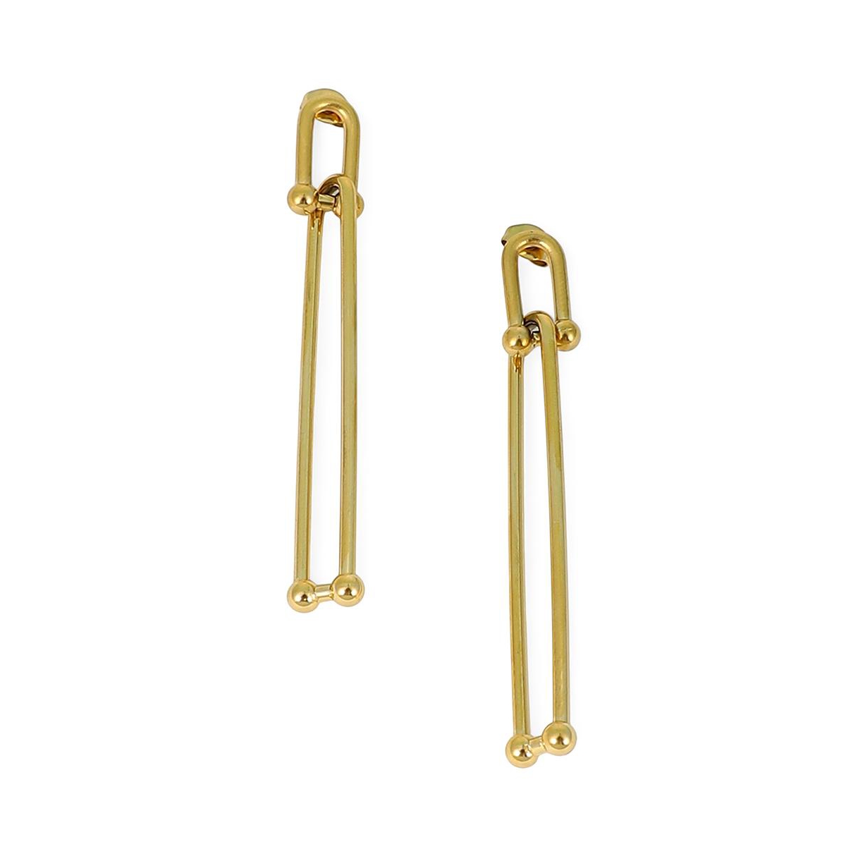 Click here for Sohi Womens The Paperclip Drop Earrings - Californ... prices