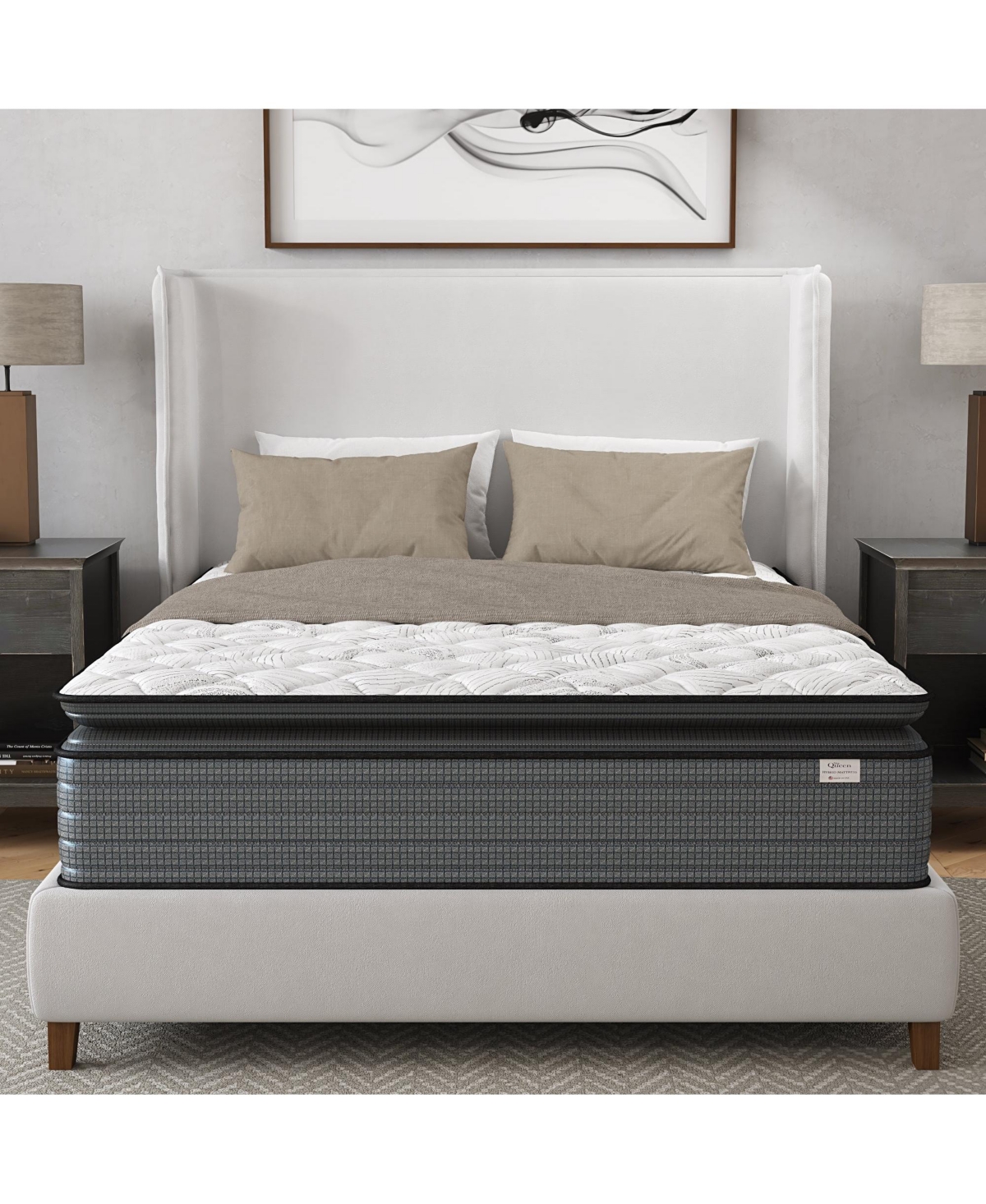 Click here for Clihome Isabella 14 Inch Hybrid Pillow Top Mattres... prices