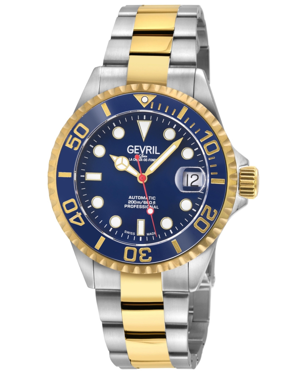 Click here for Gevril Mens Wall Street Swiss Automatic Two-Tone S... prices