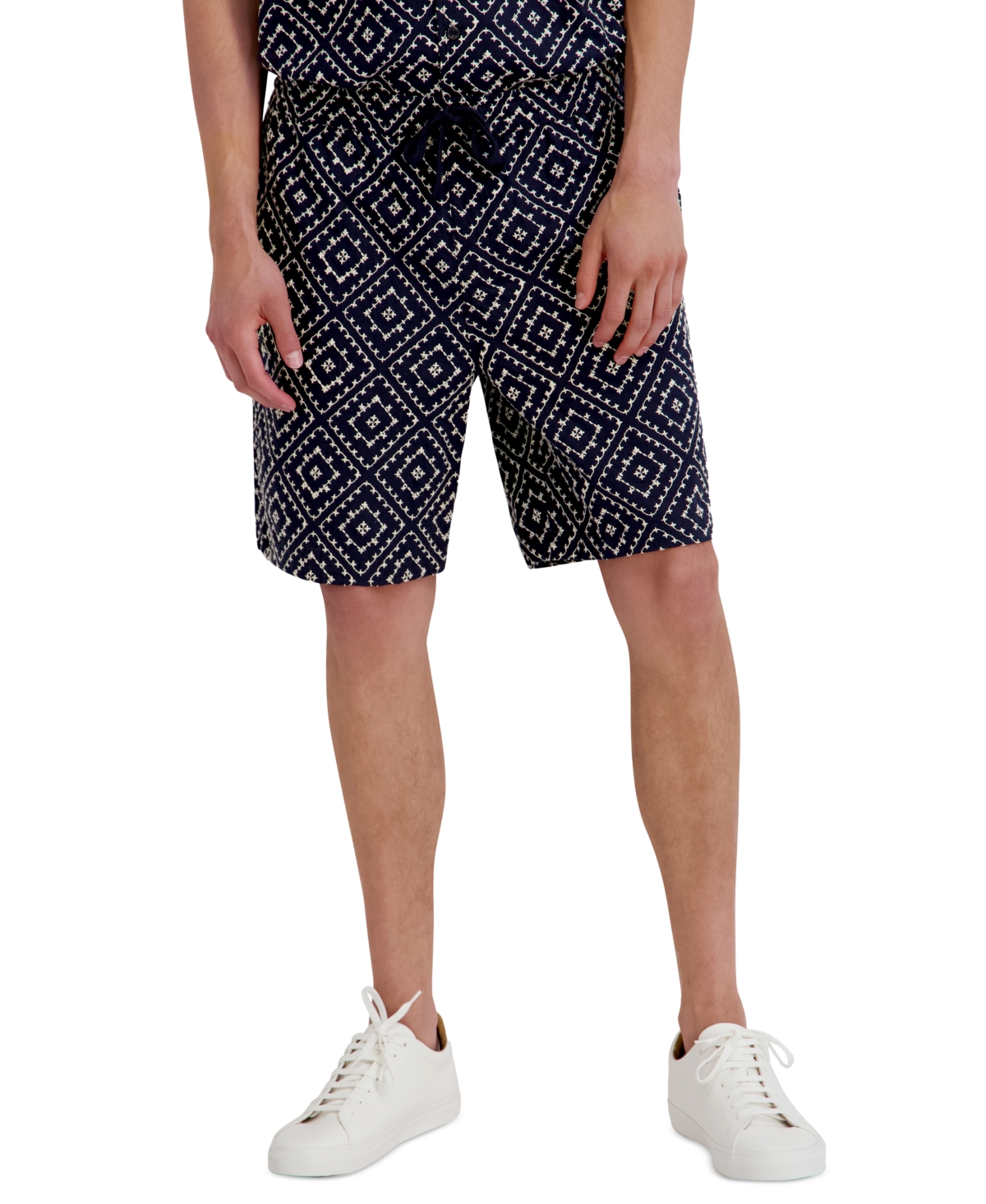 Click here for Karl Lagerfeld Paris Mens Embroidered Diamond Shor... prices
