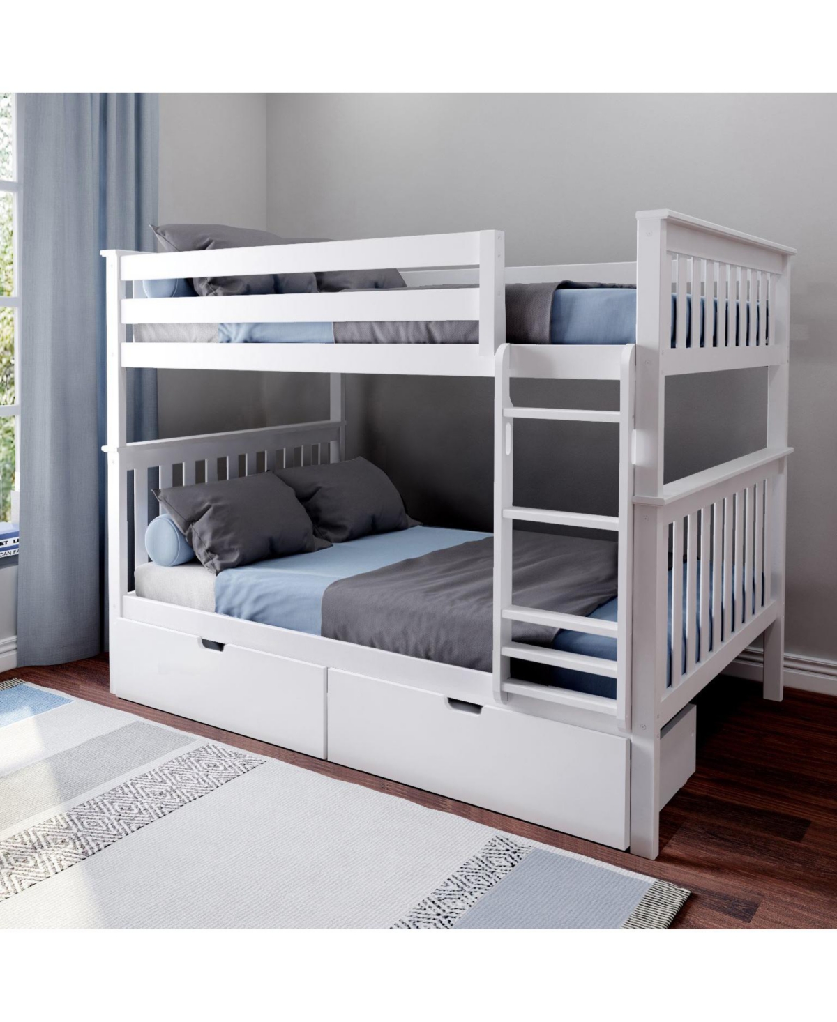 Click here for Max and Lily Full over Full Bunk Bed with Storage... prices