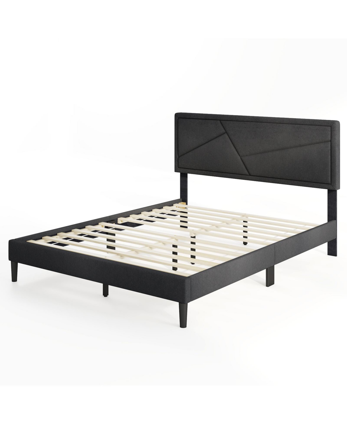 Click here for Slickblue Platform Bed Frame with High Upholstered... prices